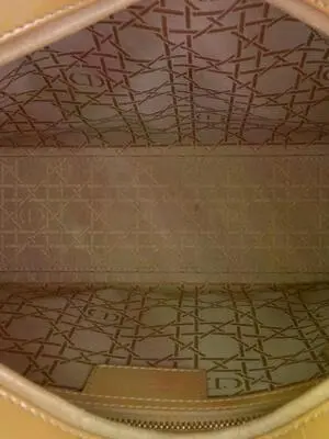 Dior 2012 Large Patent Cannage Lady Satchel - Neutrals