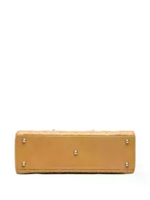 Dior 2012 Large Patent Cannage Lady Satchel - Neutrals