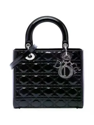 Dior 2012 Medium Patent Cannage Lady Satchel