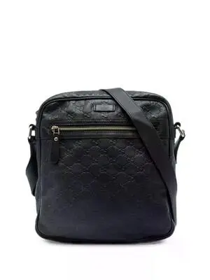 Gucci Embossed Leather Crossbody Bag
