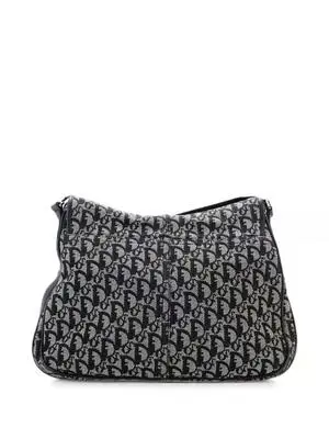 Dior Vintage Cd Flap Messenger Bag Diorissimo Canvas Large Crossbody Bag - Blue