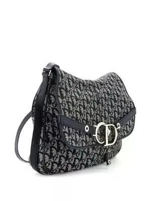 Dior Vintage Cd Flap Messenger Bag Diorissimo Canvas Large Crossbody Bag