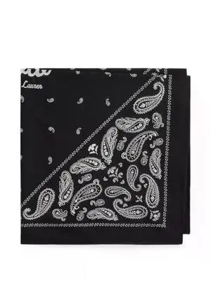 Polo Ralph Lauren Paisley-print Cotton Bandana - Black
