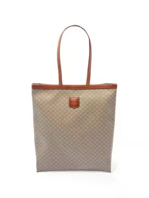 Celine 20th Century Macadam Coated Canvas Tote Bag - Neutrals