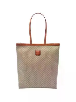 Celine 20th Century Macadam Coated Canvas Tote Bag - Neutrals