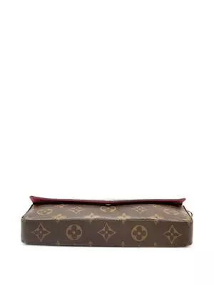 LOUIS VUITTON Monogram Pochette Felicie Crossbody Bag - Brown
