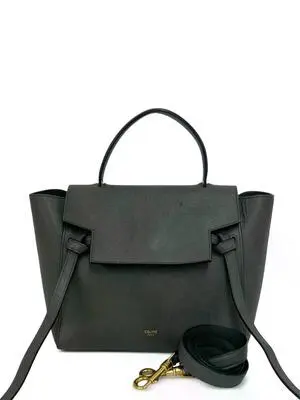 Celine Micro Grained Calfskin Belt Bag Satchel - Grey