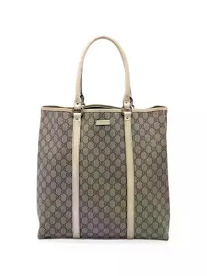 Gucci 2016-2026 Gg Supreme Joy Vertical Tote Bag - Grey