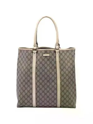 Gucci Gg Supreme Joy Vertical Tote Bag - Grey