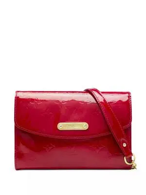 LOUIS VUITTON 2008 Monogram Vernis Bel Air Pochette Crossbody Bag - Red