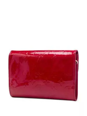 LOUIS VUITTON 2008 Monogram Vernis Bel Air Pochette Crossbody Bag - Red
