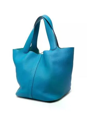 Hermès Clemence Picotin Lock 26 Handbag - Blue