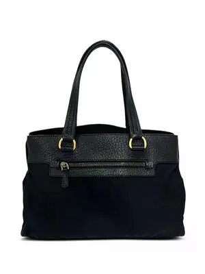 Prada Tessuto And Vitello Daino Tote Bag