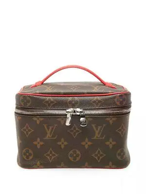 LOUIS VUITTON 2021-2026 Monogram Macassar Nice Mini Case Vanity Bag