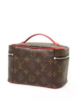 LOUIS VUITTON 2021-2026 Monogram Macassar Nice Mini Case Vanity Bag