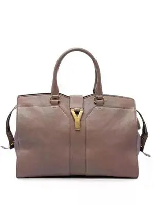 SAINT LAURENT 2000-2012 Medium Leather Cabas Chyc Satchel