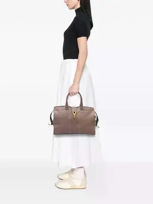 Saint Laurent 2000-2012 Medium Leather Cabas Chyc Satchel