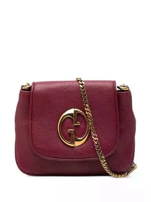 Gucci 2000-2015 Small Calfskin 1973 Chain Crossbody Bag - Red