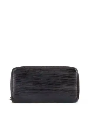 LOUIS VUITTON Zippy Wallet Epi Leather Small Wallets - Black