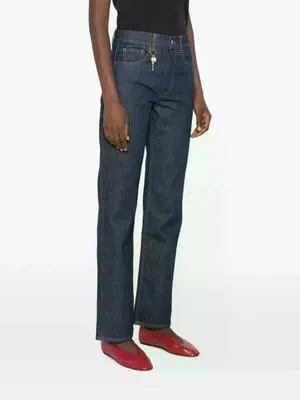 Carven Key Charm Straight-leg Jeans