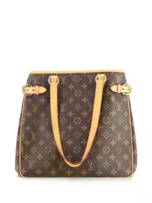 LOUIS VUITTON Batignolles Handbag Monogram Canvas Vertical Tote Bag