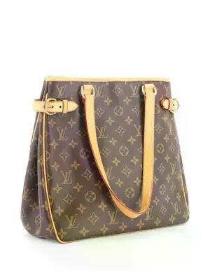 LOUIS VUITTON Batignolles Handbag Monogram Canvas Vertical Tote Bag