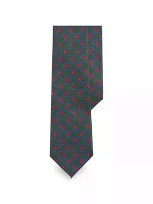 Polo Ralph Lauren Paisley-print Silk Tie - Green