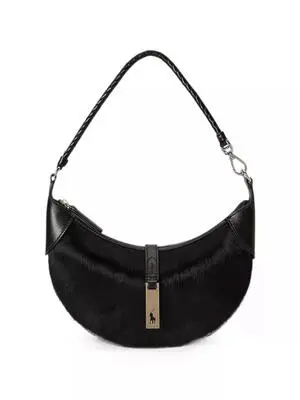 Polo Ralph Lauren Polo Id Haircalf Mini Shoulder Bag - Black