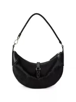 Polo Ralph Lauren Polo Id Haircalf Mini Shoulder Bag - Black