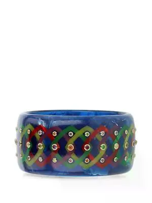 Mark Davis Lattice Multi Gems Bangle