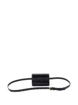 Saint Laurent Classic Monogram Kate Crocodile Embossed Leather Mini Belt Bag