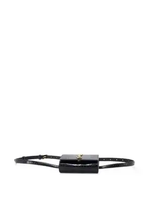 Saint Laurent Classic Monogram Kate Crocodile Embossed Leather Mini Belt Bag
