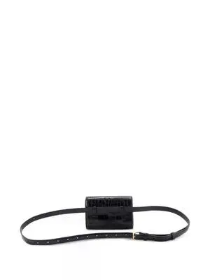 Saint Laurent Classic Monogram Kate Crocodile Embossed Leather Mini Belt Bag