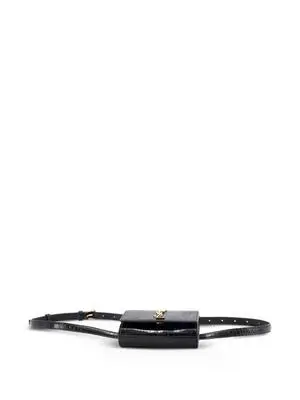 Saint Laurent Classic Monogram Kate Crocodile Embossed Leather Mini Belt Bag