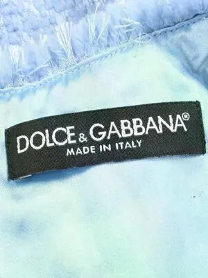 Dolce & Gabbana 2020s Dg-logo Tweed Mini Dress