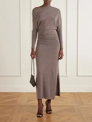 Altuzarra Kasos Asymmetric Cashmere Maxi Dress