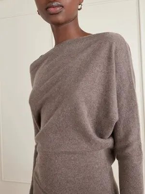 Altuzarra Kasos Asymmetric Cashmere Maxi Dress
