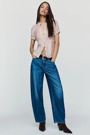 PISTOLA Sacha High-rise Tapered Barrel Jeans