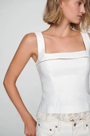 REFORMATION Nanette 1% Len Tank Top