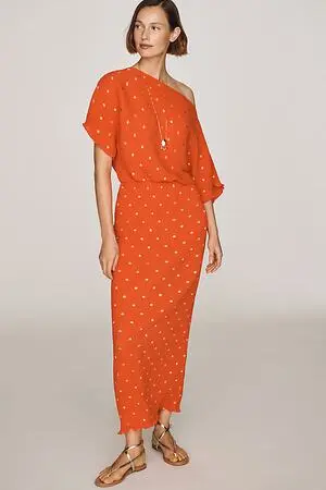 NEVER FULLY DRESSED Tilly Off-shoulder Maxi Dress