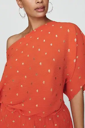 NEVER FULLY DRESSED Tilly Off-shoulder Maxi Dress