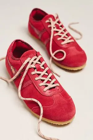 Gola Cleora Ii Suede Sneakers - Deep Red