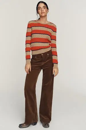 Citizens Of Humanity Nora Low-rise Wide-leg Corduroy Jeans - Manuka