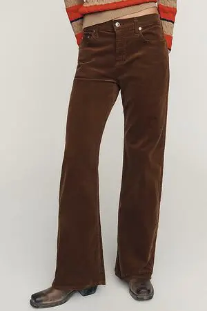 Citizens Of Humanity Nora Low-rise Wide-leg Corduroy Jeans - Manuka