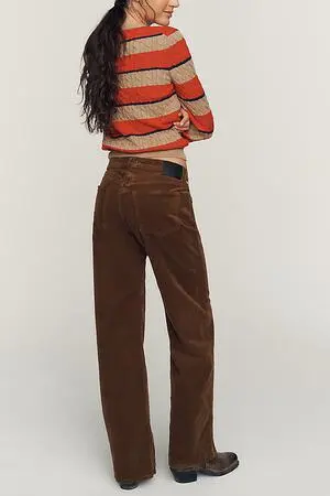 Citizens Of Humanity Nora Low-rise Wide-leg Corduroy Jeans - Manuka