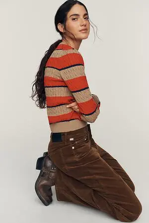 Citizens Of Humanity Nora Low-rise Wide-leg Corduroy Jeans - Manuka