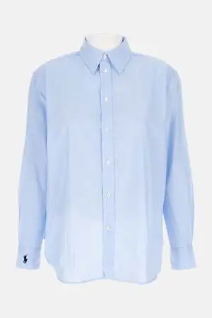 Polo Ralph Lauren Cotton Poplin Shirt With Embroidered Logo