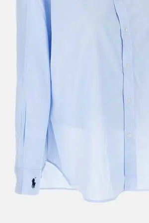 Polo Ralph Lauren Cotton Poplin Shirt With Embroidered Logo