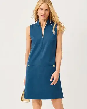 Lilly Pulitzer® Sleeveless Rosee Shift Dress - Navy