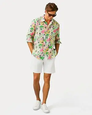 Lilly Pulitzer® Stuff Addison Linen Button Down Shirt